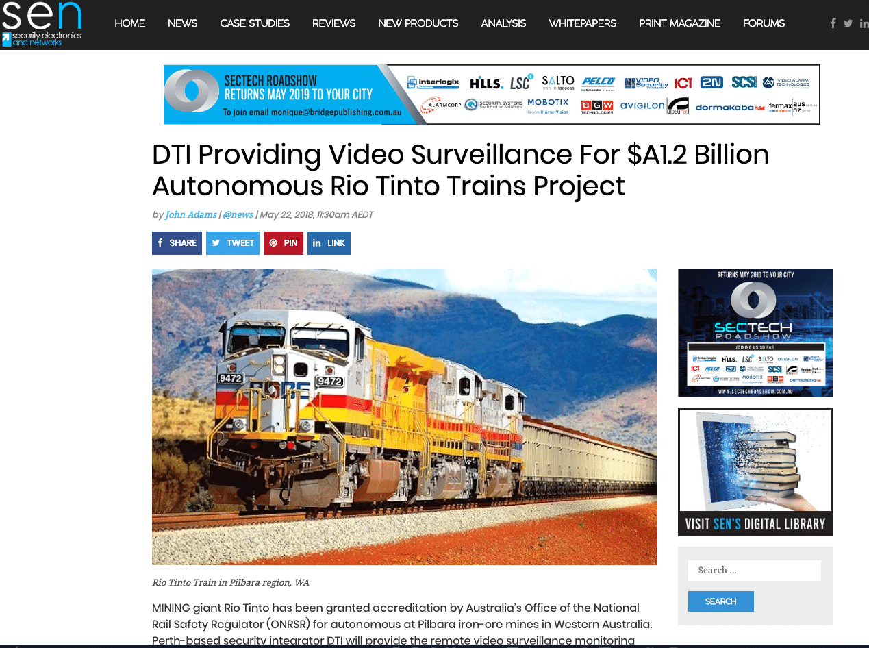 DTI Group - Autohaul Train Project - Emergination